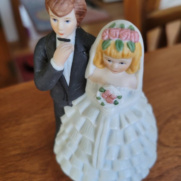 Accents | Rare Vintage Lefton Bride Groom Wedding Figurine Handpainted ...